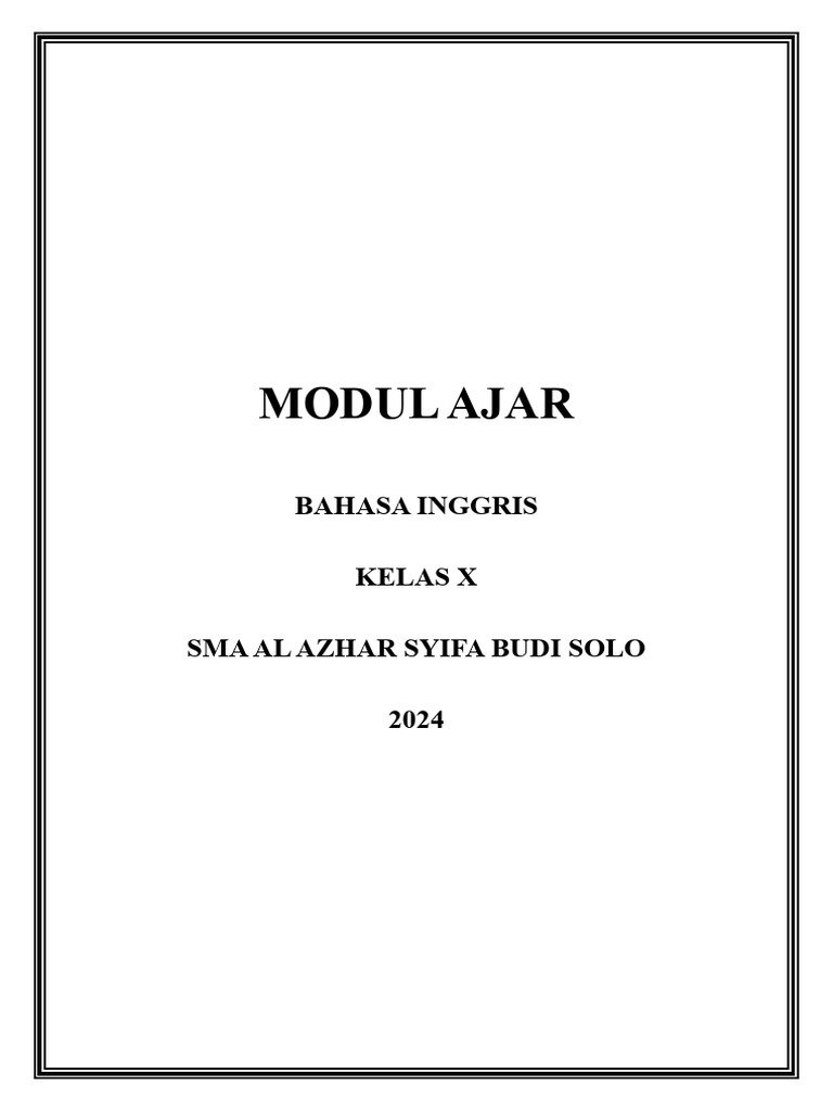 Modul Ajar Microteaching | PDF