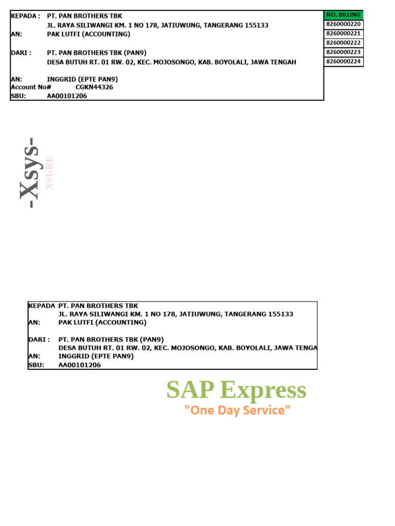 Label KRM Tangerang | PDF