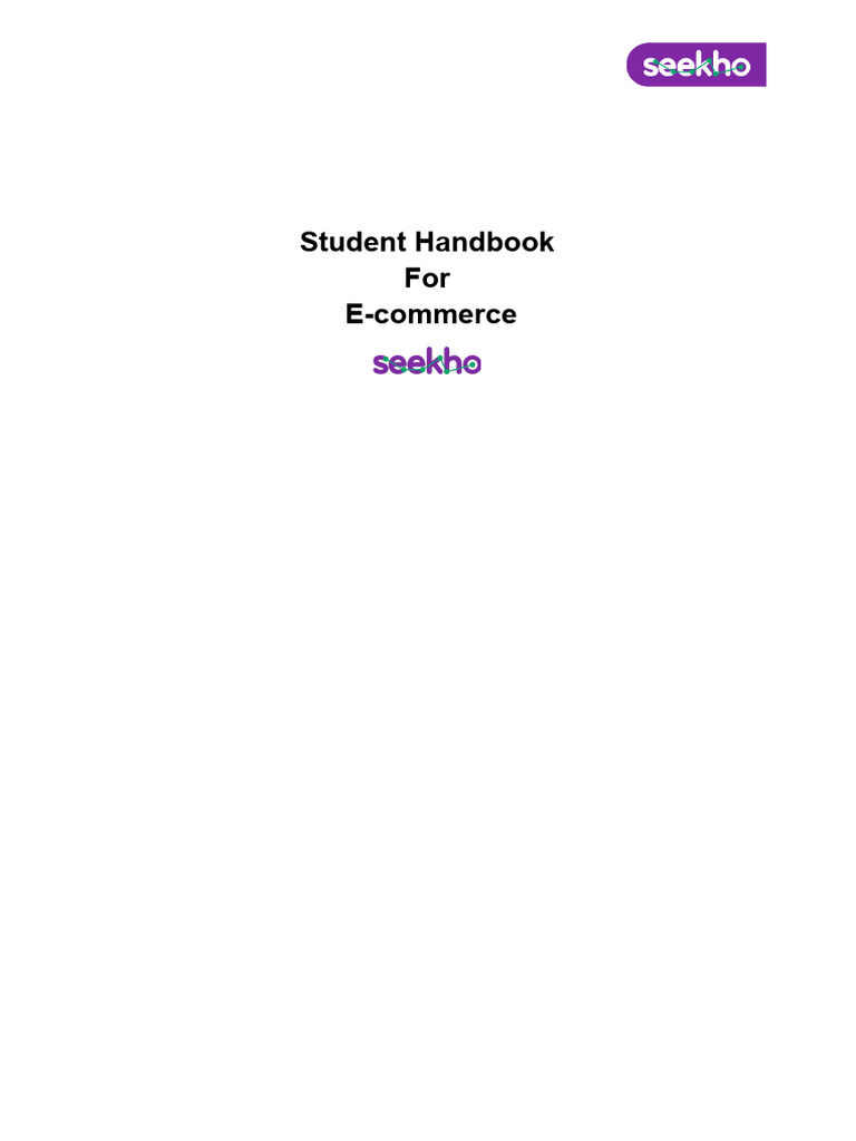 Handbook-E Commerce | PDF | E Commerce | Search Engine Optimization