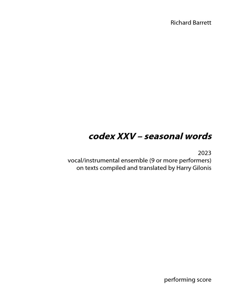 s172 Codex XXV | PDF | Musicology