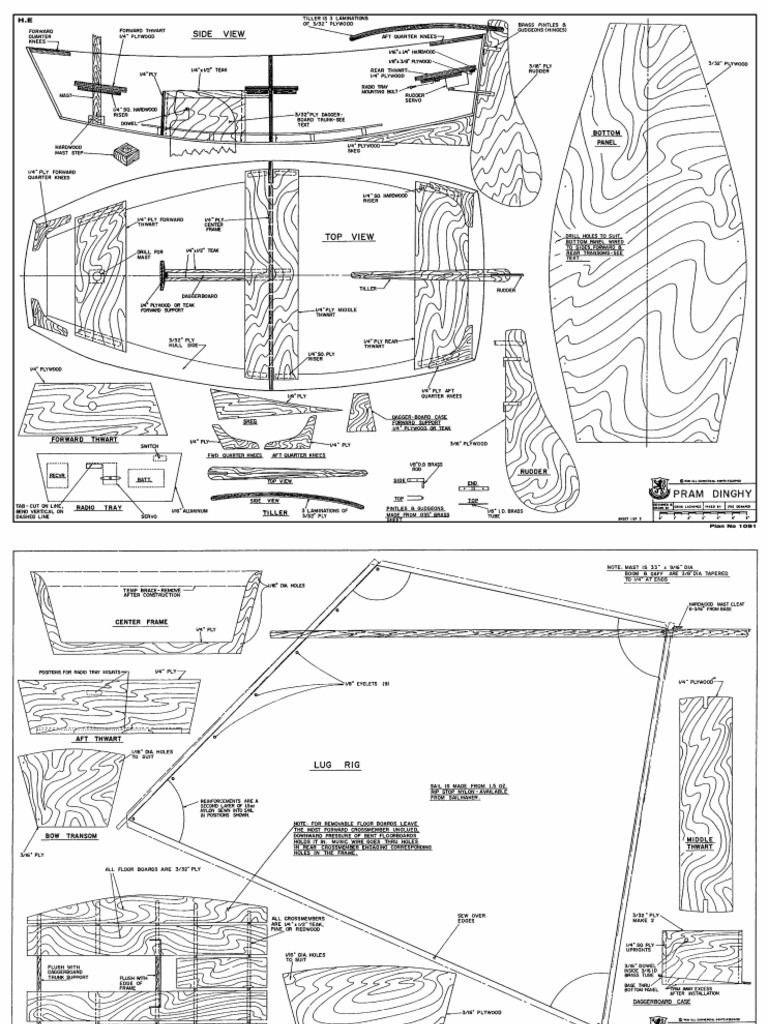 Pram Dinghy Plan 1091 | PDF