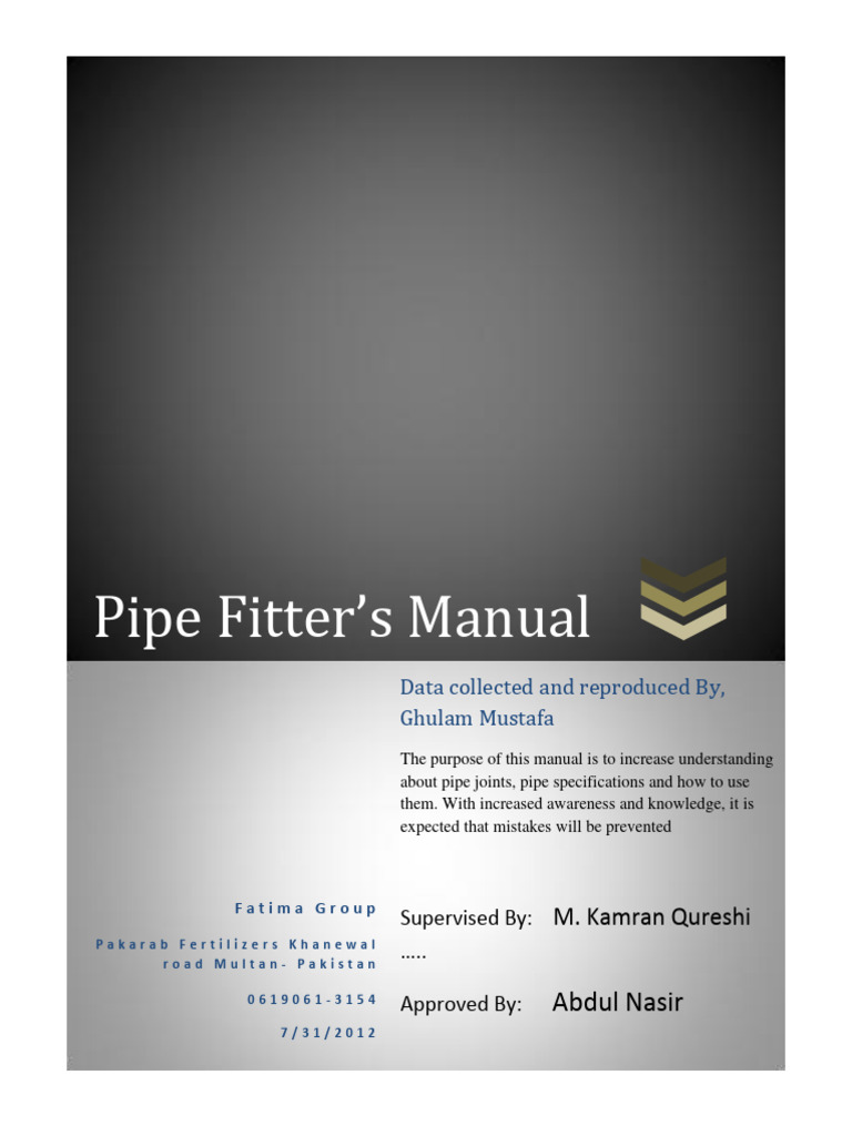 Pipe Joints Guide for Fitters | PDF