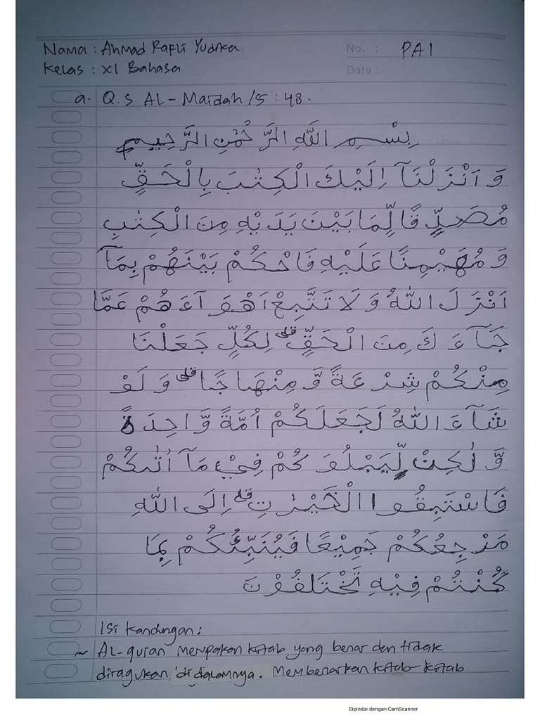 Ahmad Rafli Yudika-XI Bahasa | PDF