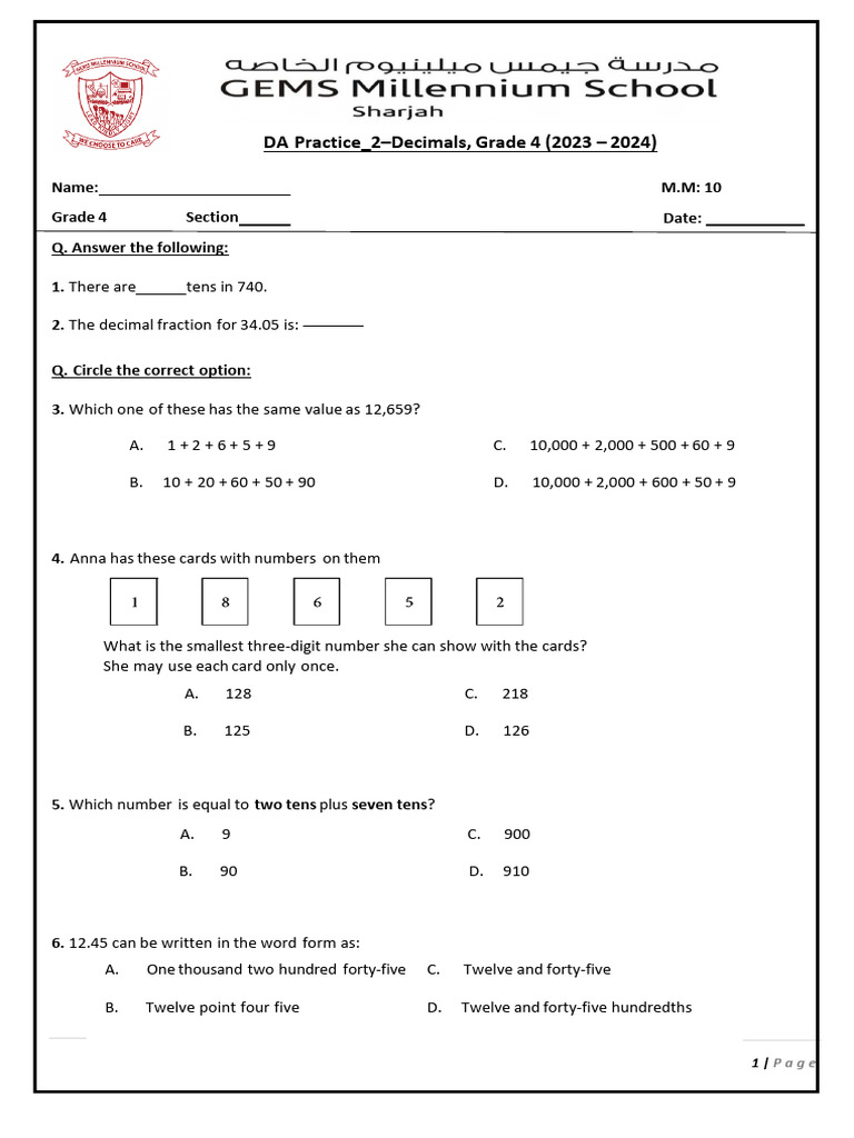 DA3_Practice_Worksheet_2 | PDF