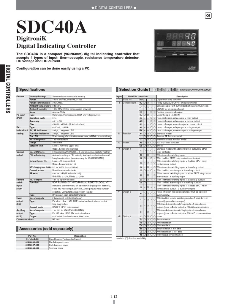 SDC40 | PDF | Relay | Switch