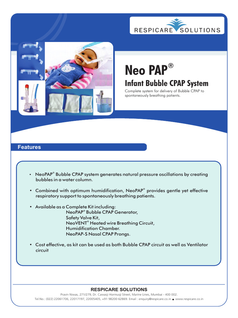 neopap_bubble_cpap Brochure | PDF | Clinical Medicine | Pulmonology