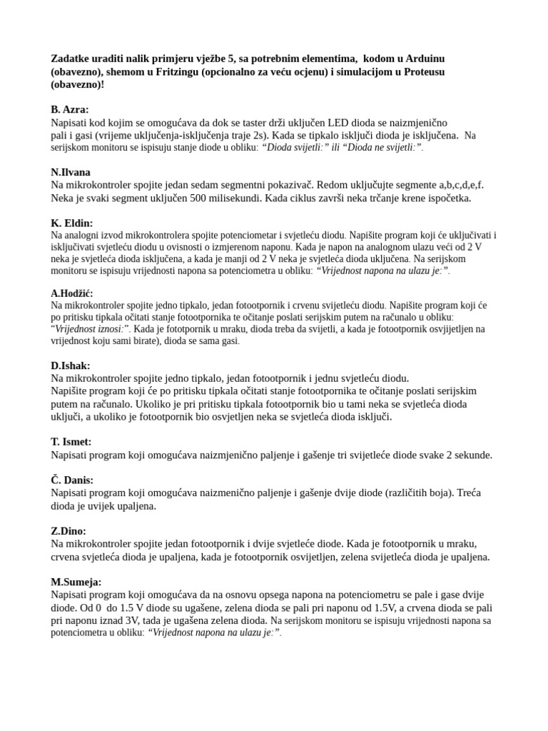 Zadaci I Projekti | PDF