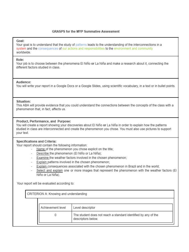 GRASPS Example | PDF | Science | Knowledge