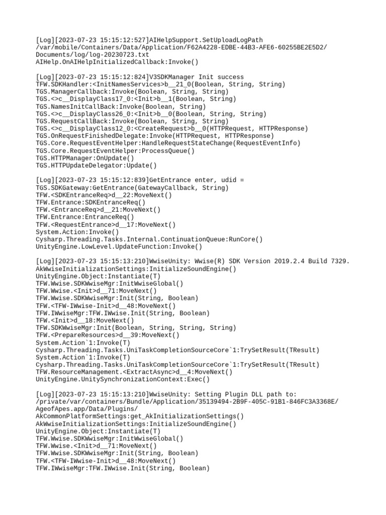 Log 20230723 | PDF | Boolean Data Type | Integer (Computer Science)