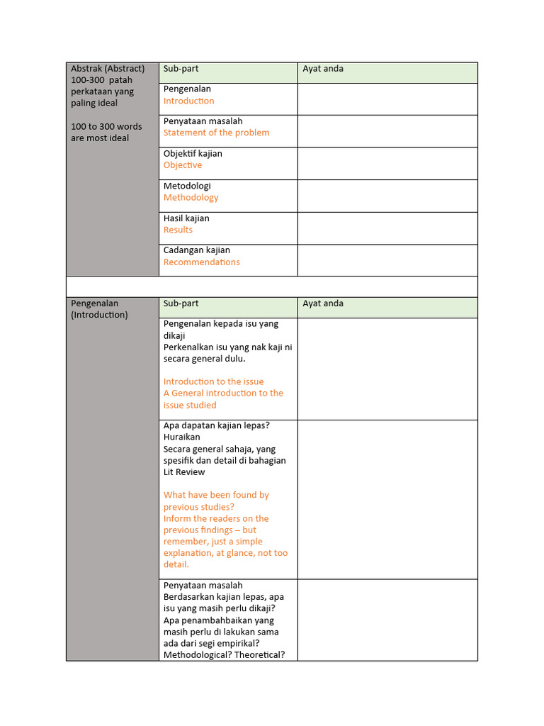 Template Content SLR | PDF