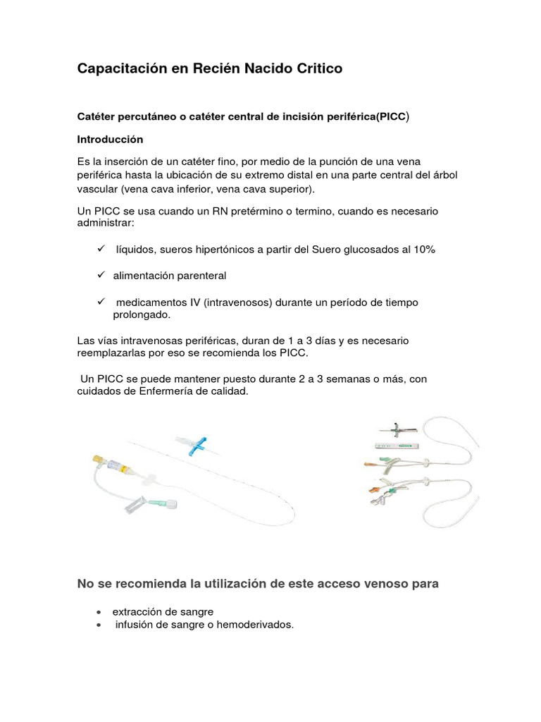 5 Cateter Percutaneo | PDF | Terapia intravenosa | Especialidades Medicas