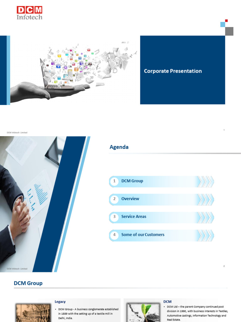 DCM Corporate Presentation | PDF | Cloud Computing | Server (Computing)