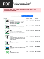 Preview Simulasi Rakit PC Enterkomputer: Dengan Kompatibilitas | PDF ...