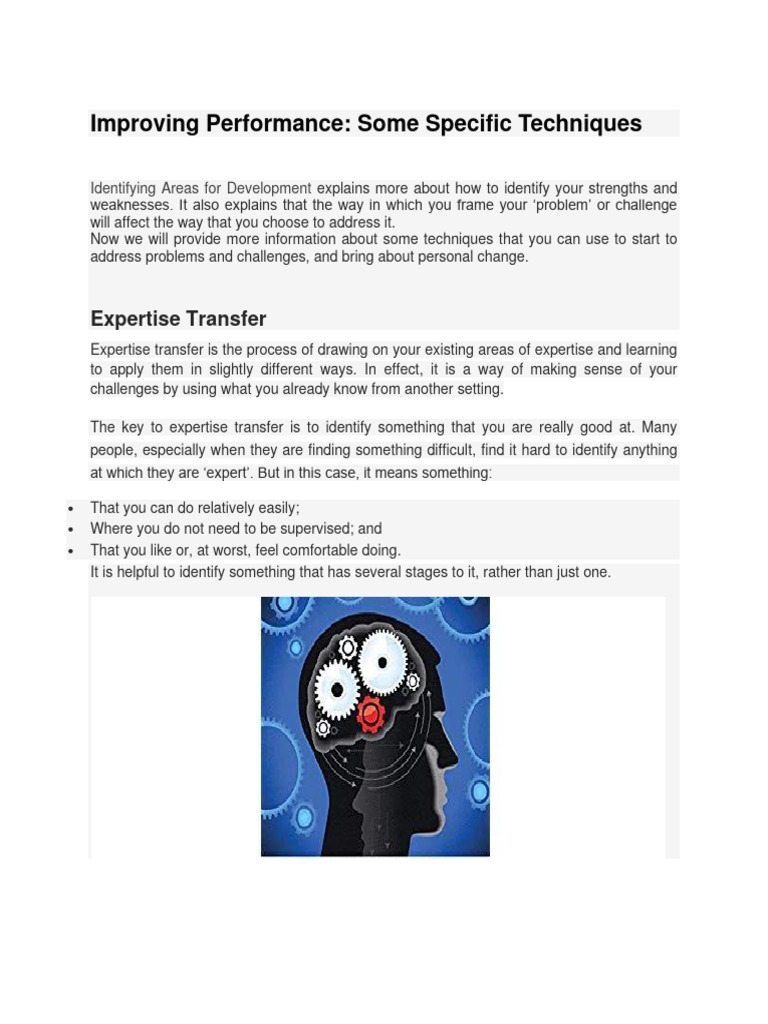 8.Some Specific Techniques for improving performance.-converted | PDF ...