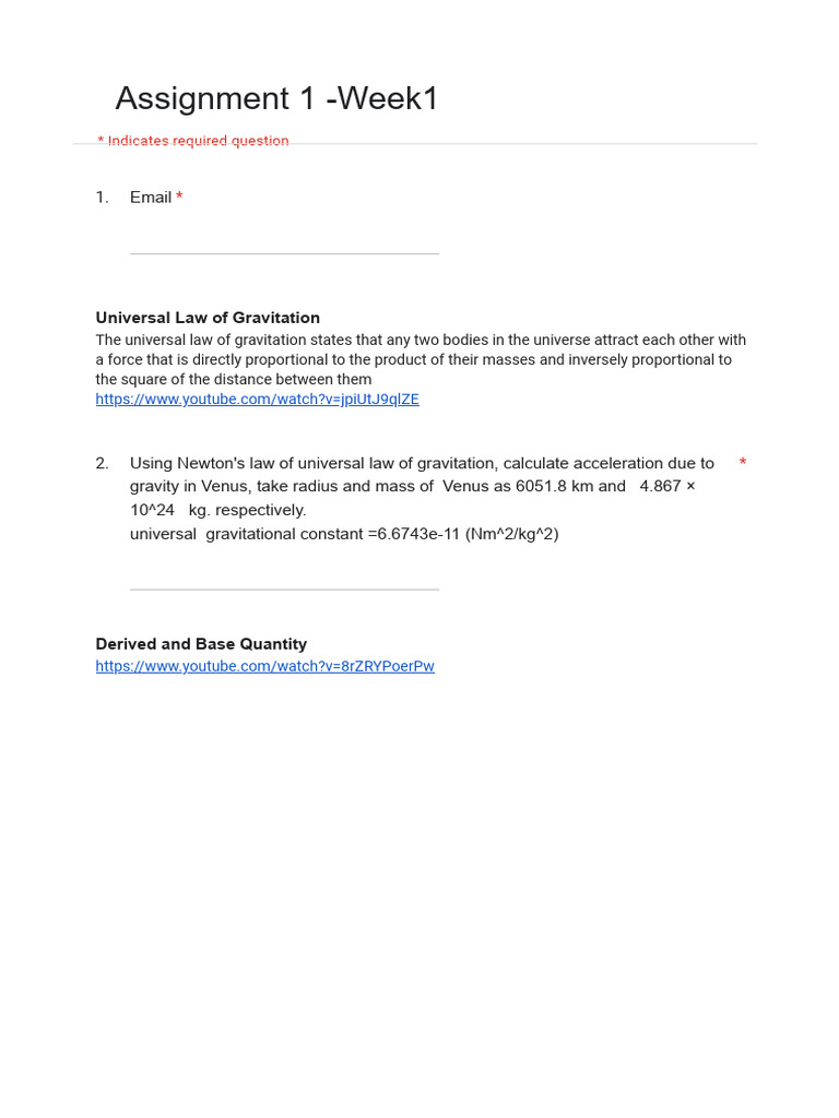 Assignment 1 Unit 1 Engineering Mechanics | PDF | Newton's Law Of ...