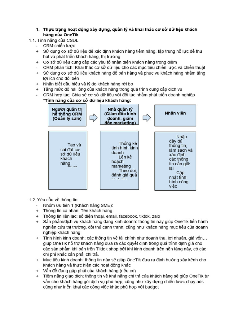 CRM - Đánh Giá TH C TR NG | PDF
