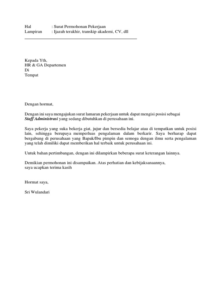 CV - Sri Wulandari | PDF | Bisnis | Pengelolaan Keuangan & Uang