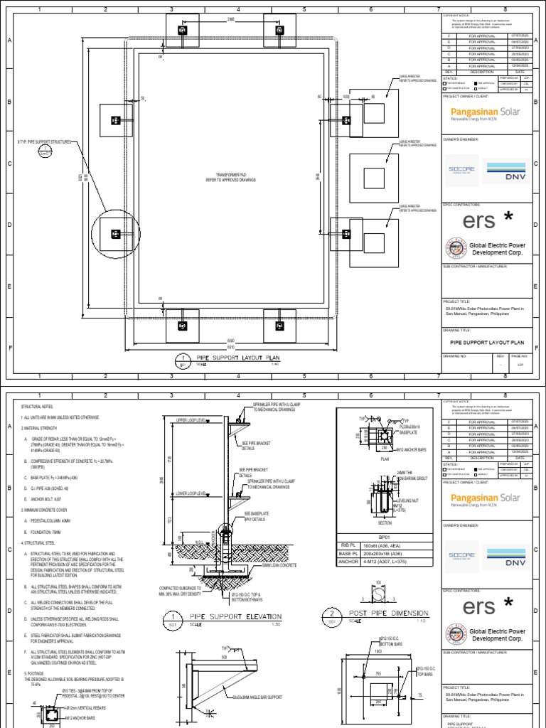 Pipe Support DWG | PDF