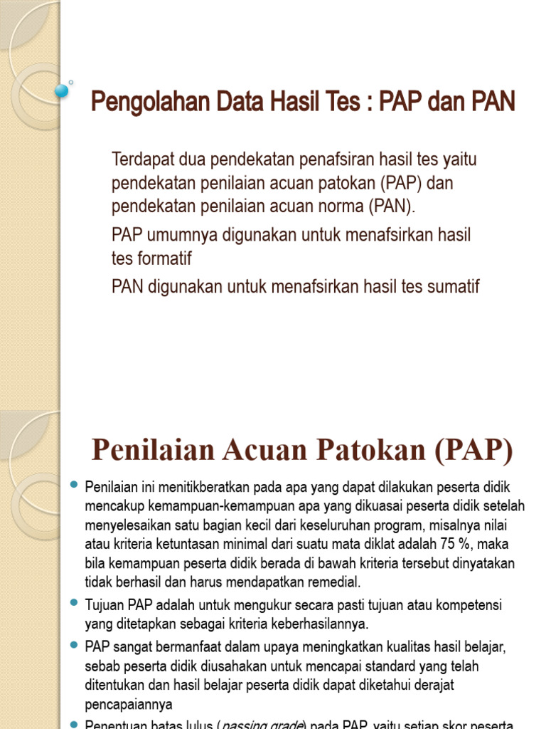 Pengolahan PAP | PDF