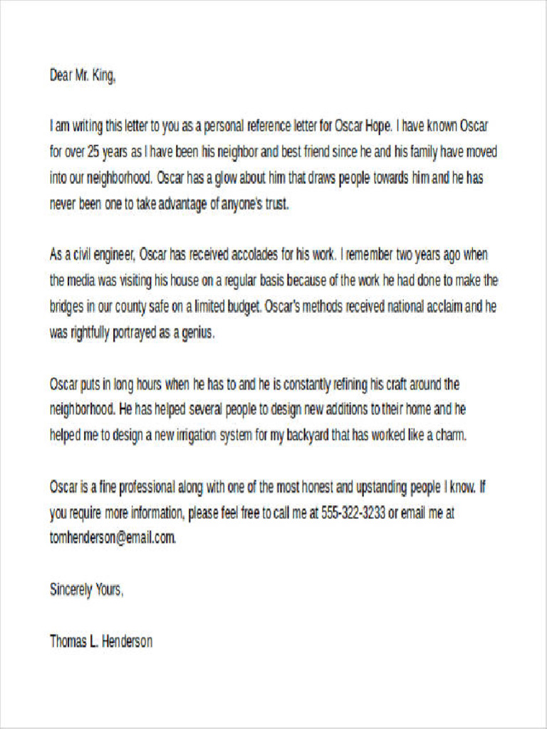 Personal-Work-Reference-Letter | PDF