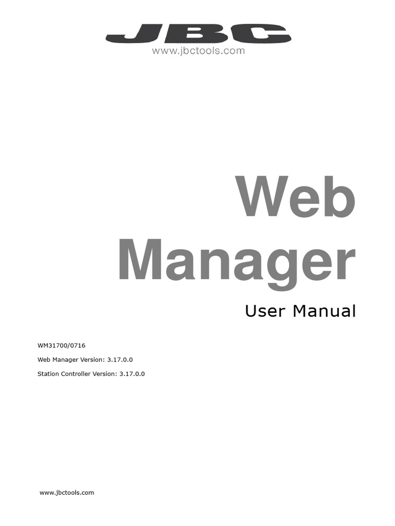 JBC Web Manager User Manual | PDF | Icon (Computing) | World Wide Web