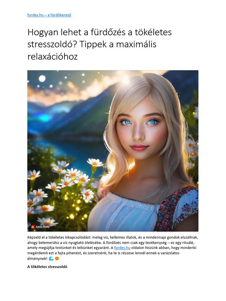 Hogyan Lehet A Fürdőzés A Tökéletes Stresszoldó? Tippek A Maximális ...