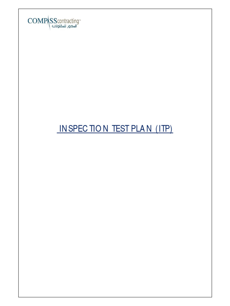 3 - Inspection Test Plan | PDF | Roof | Thermal Insulation