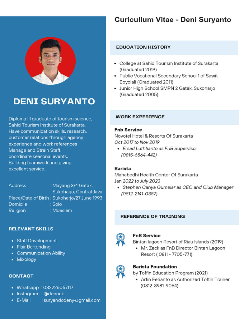 Cv Deni 1 Pdf Bartending
