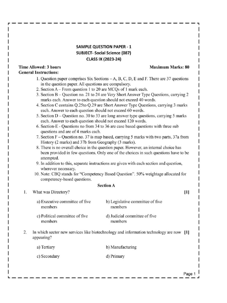 9th SSC-1 | PDF