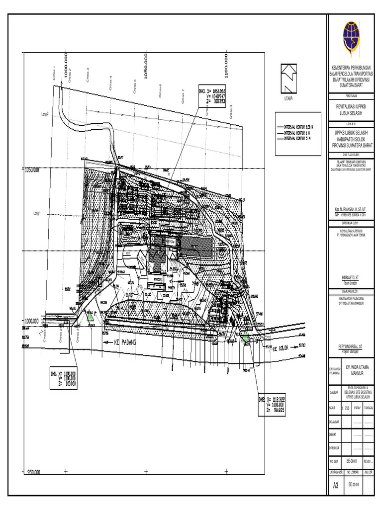 Cross Section UPPKB Lubuk Selasih | PDF