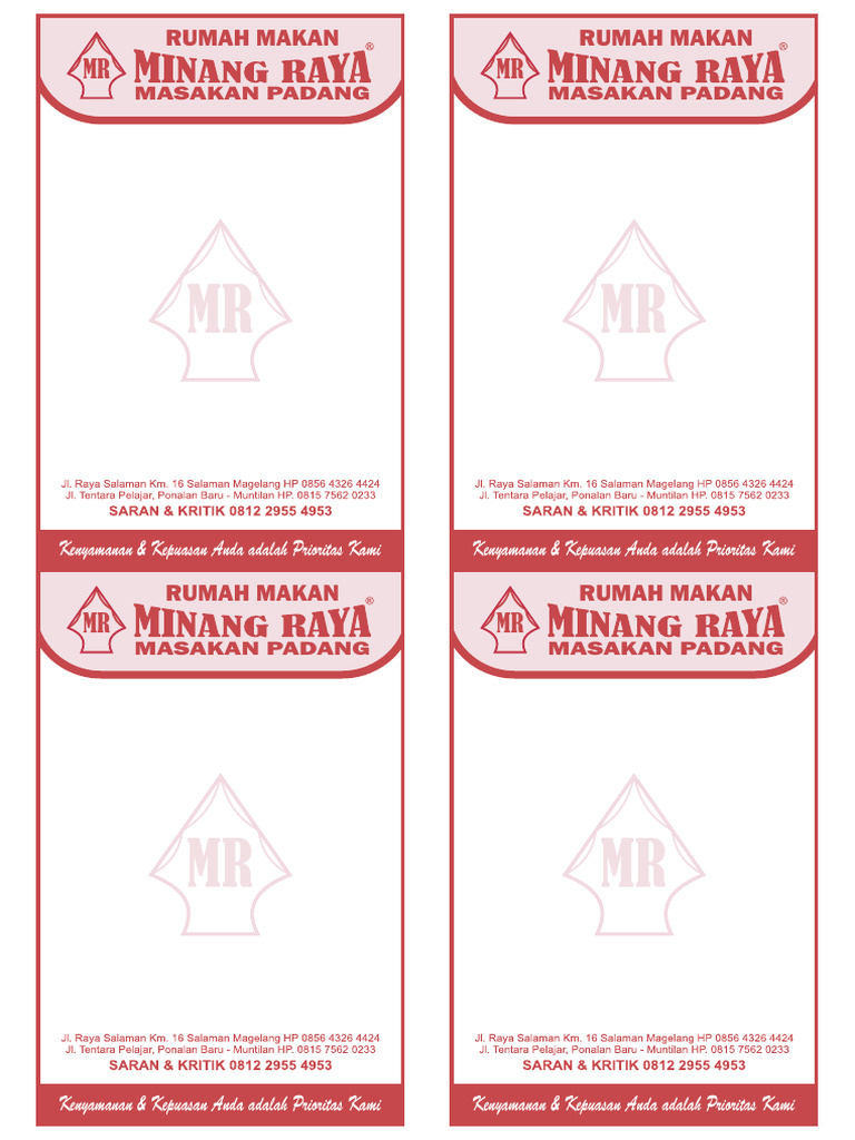 Nota Minang Raya | PDF