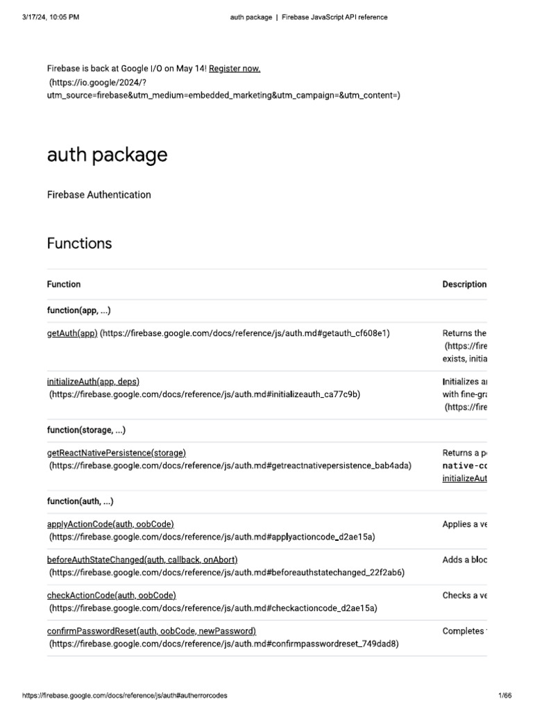 Auth Firebase | PDF