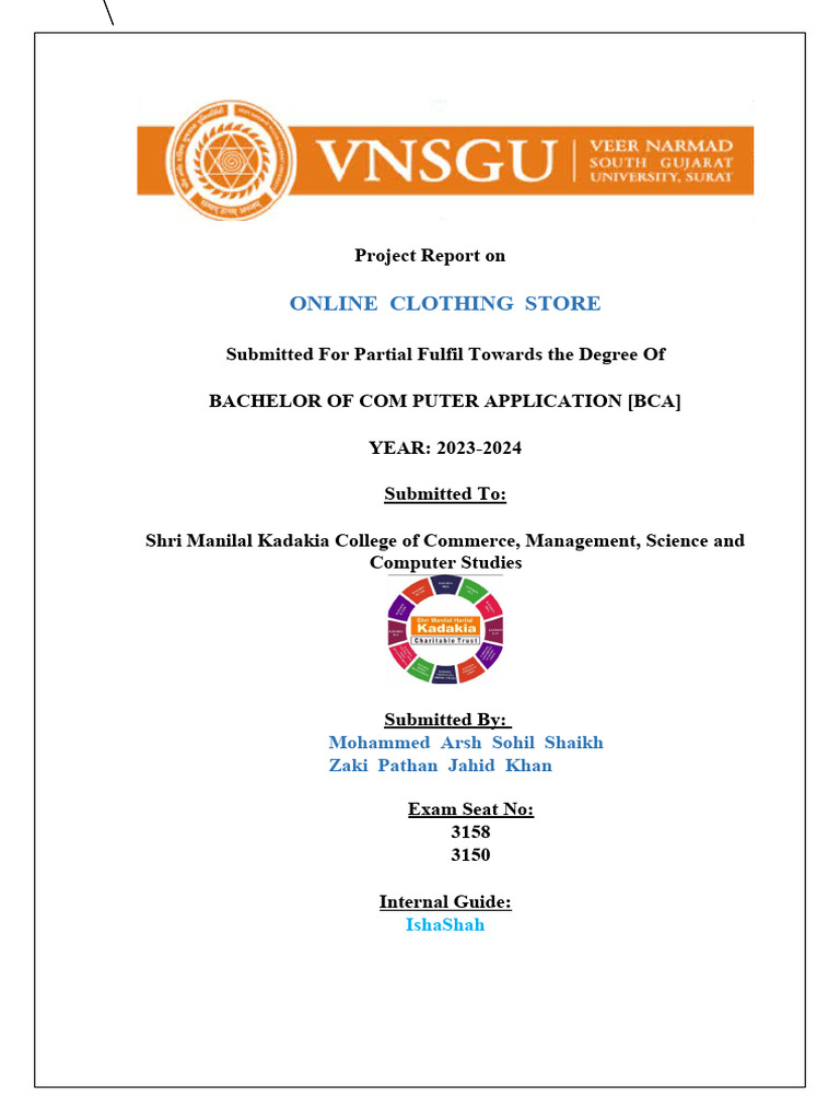 Bca - The Kapde Wala | PDF | User (Computing) | Software Engineering