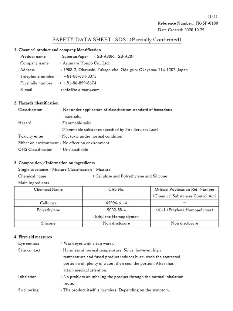 Data Sheet | PDF | Toxicity | Carbon Dioxide