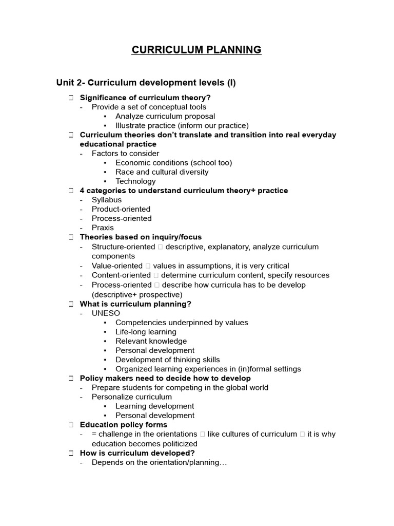 Curriculum Planning | Download Free PDF | Educational Assessment | Curriculum