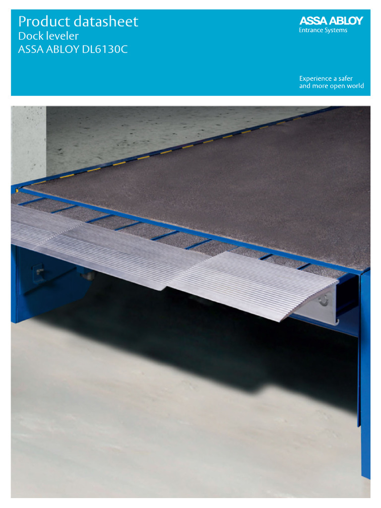 ASSA ABLOY DL6130C Dock leveler | PDF | Truck | Forklift