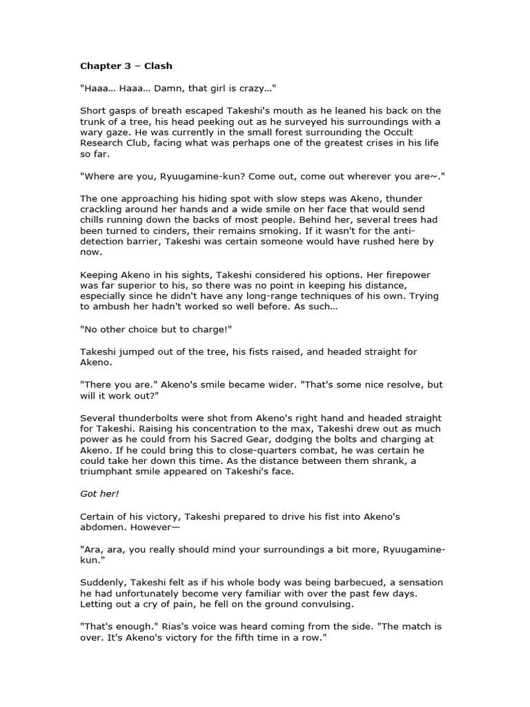 Chapter 3 - Clash | PDF | Swordsmanship