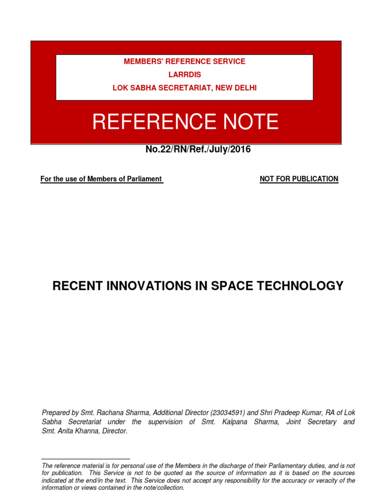 RN Space Tedhnology | PDF
