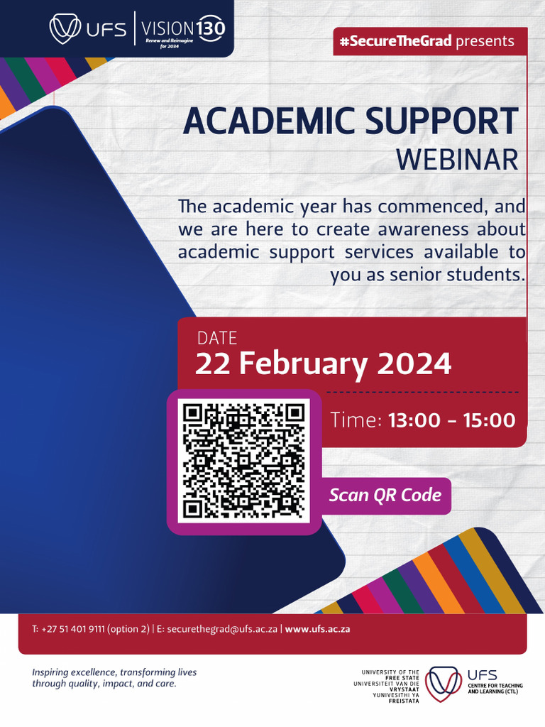 Academic Support Services Webinar Poster | PDF