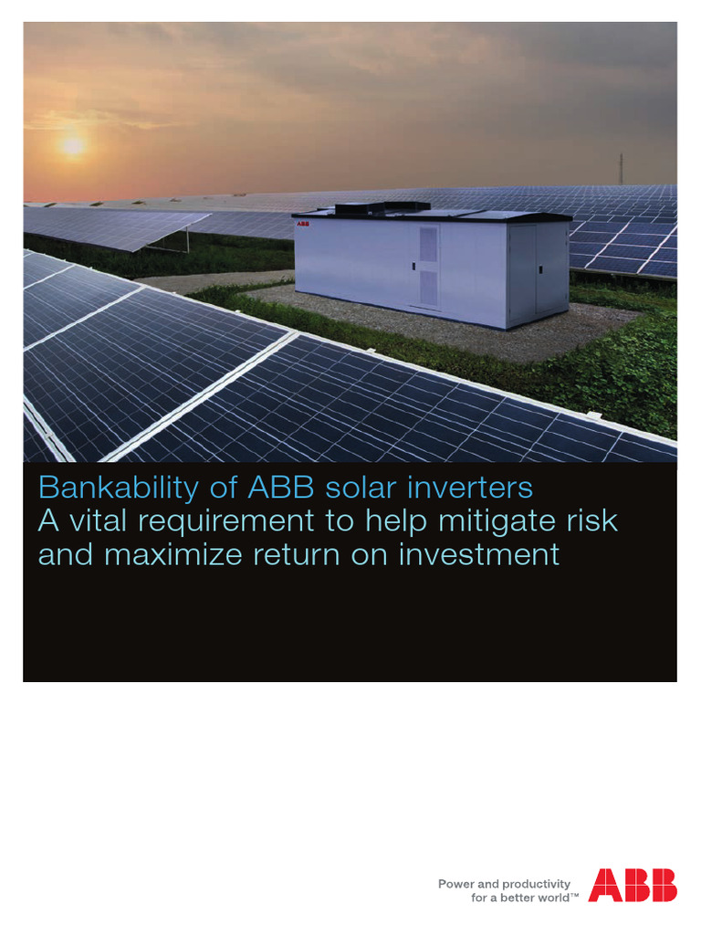 ABB Solar Inverters: Ensuring Bankability | PDF | Photovoltaics | Power ...