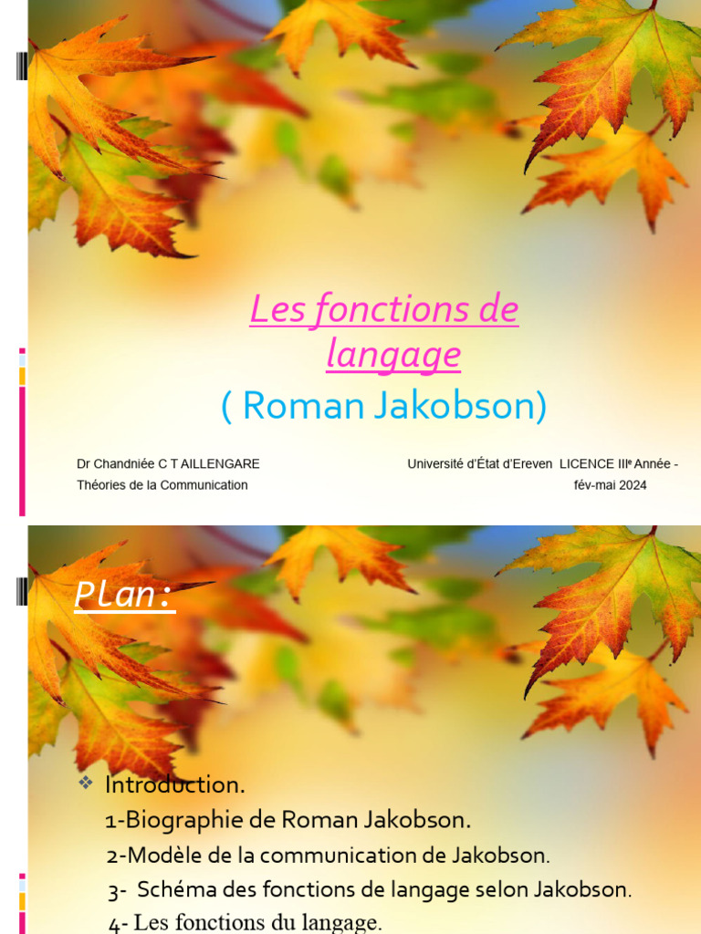 La Communication Selon Roman Jakobson | PDF | la communication
