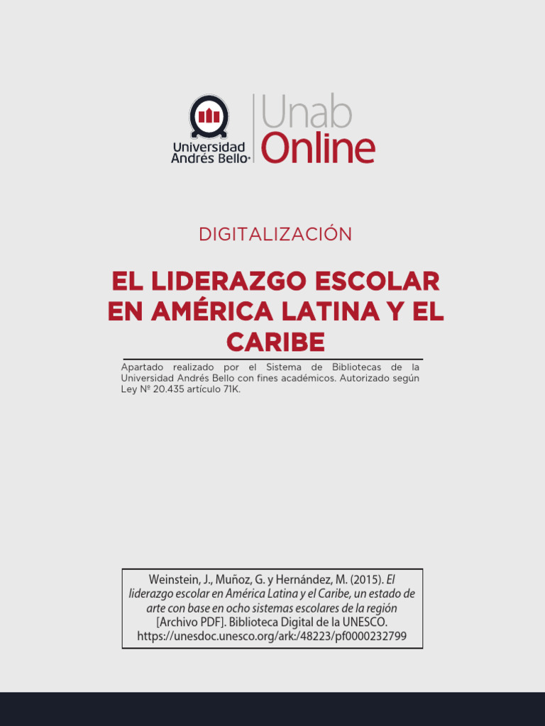 Liderazgo Escolar en America Latina y El Caribe | Descargar gratis PDF ...