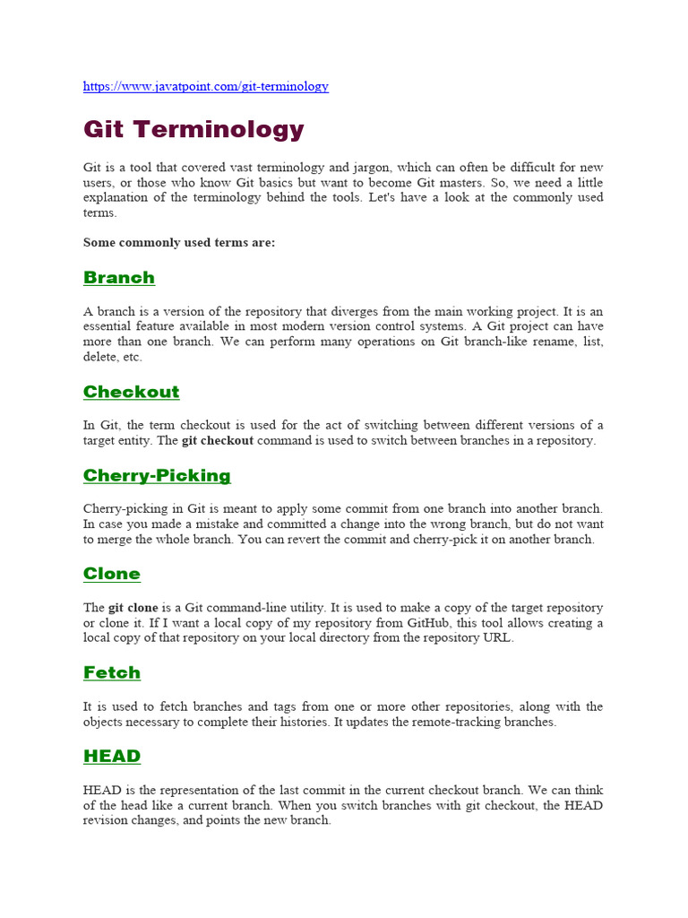 1 - Git Terminology | PDF | Version Control | Computer File