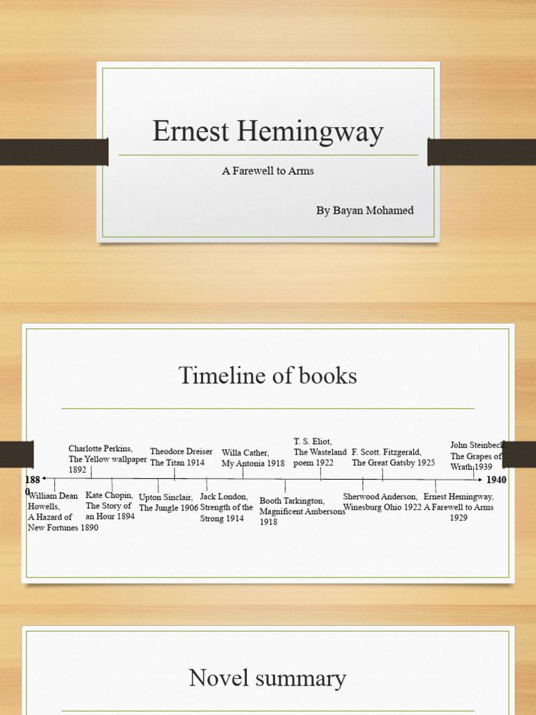 Ernest Hemingway Author Research | PDF