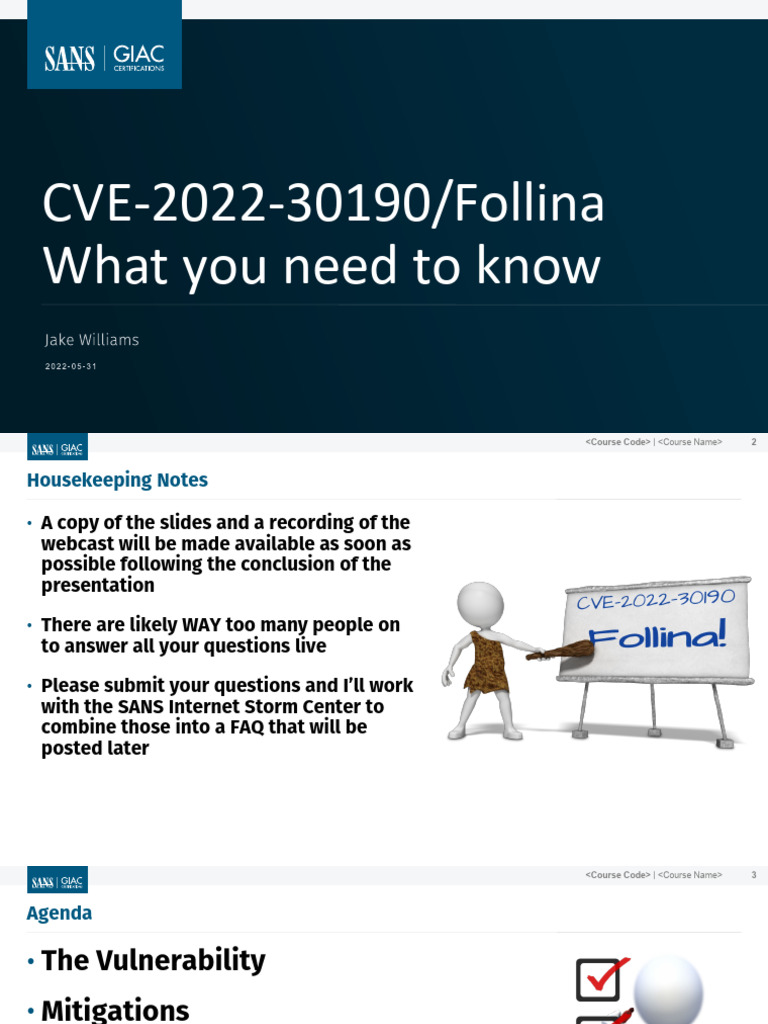 Webcast CVE 2022 30190 | PDF | Information Technology | Computer Engineering