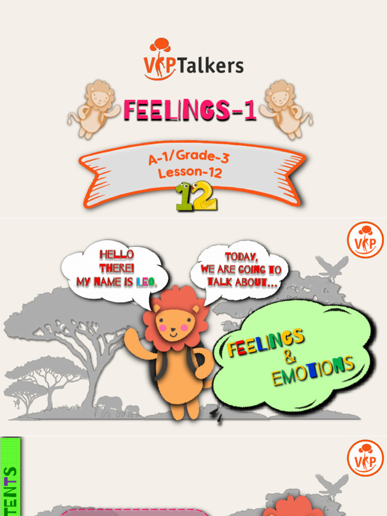Grade 3 Feelings Vocabulary Lesson | PDF