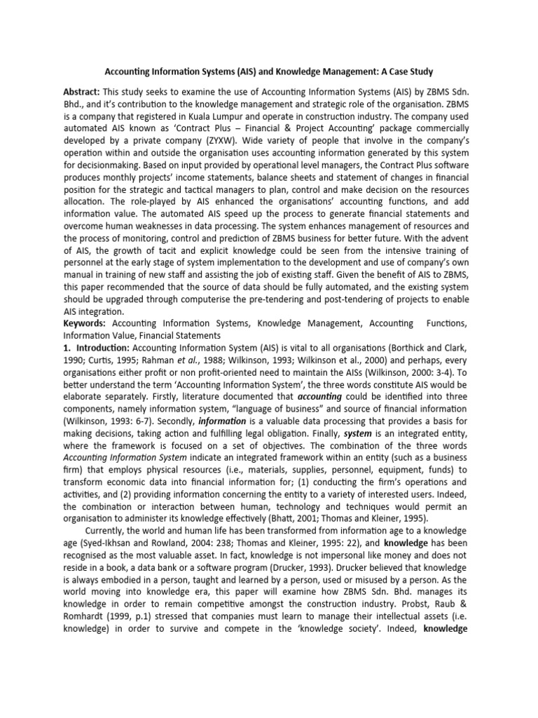 Accounting Information Systems | PDF | Artificial Intelligence | Intelligence (AI) & Semantics