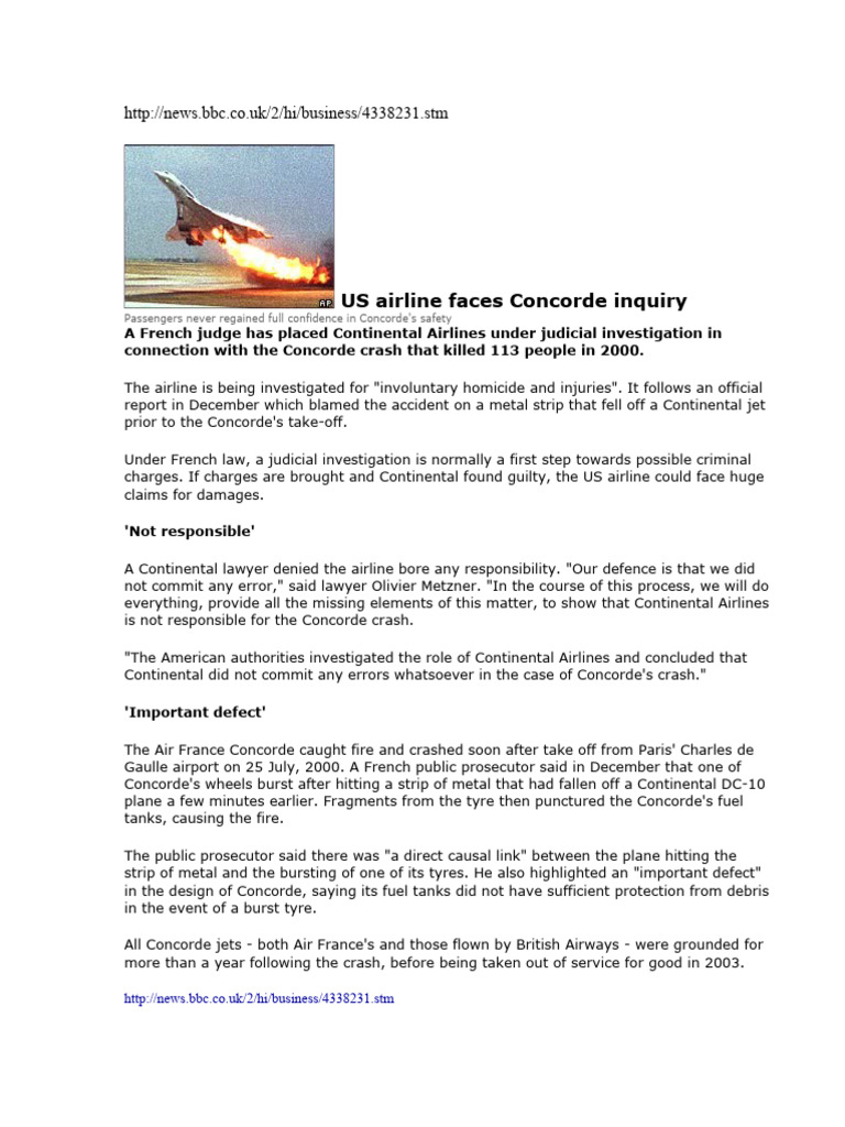 CONCORDE | PDF | Airlines | Aircraft