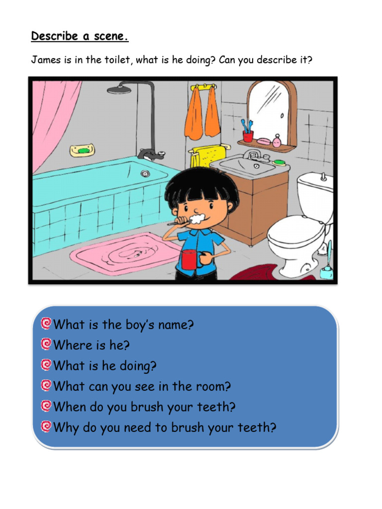 Describe A Scene (Worksheet) | PDF