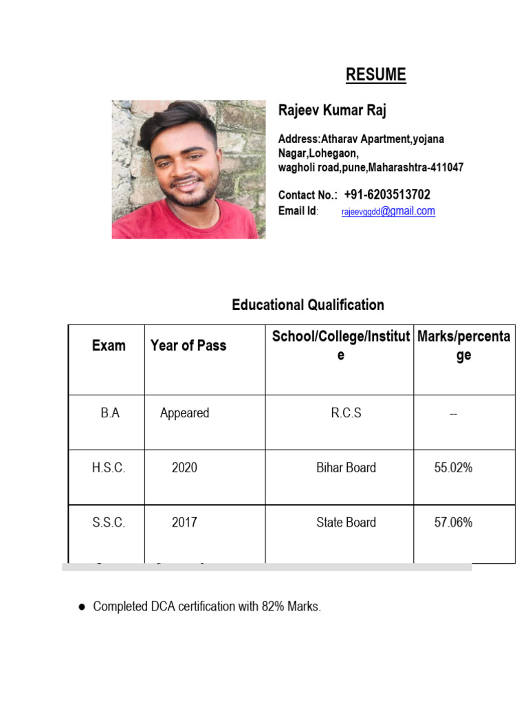 Rajeev RESUME | PDF